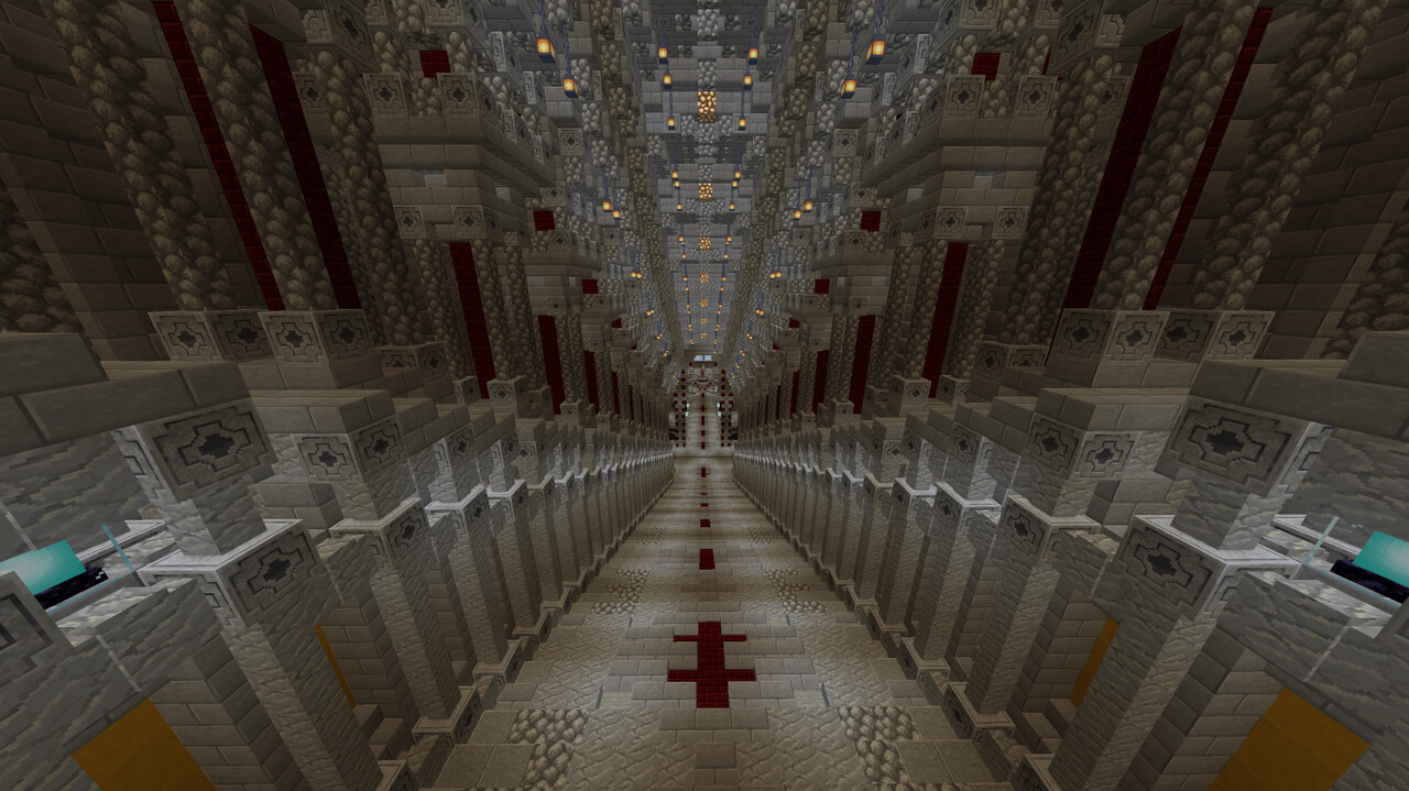 Undeground City Center. Minecraft Map