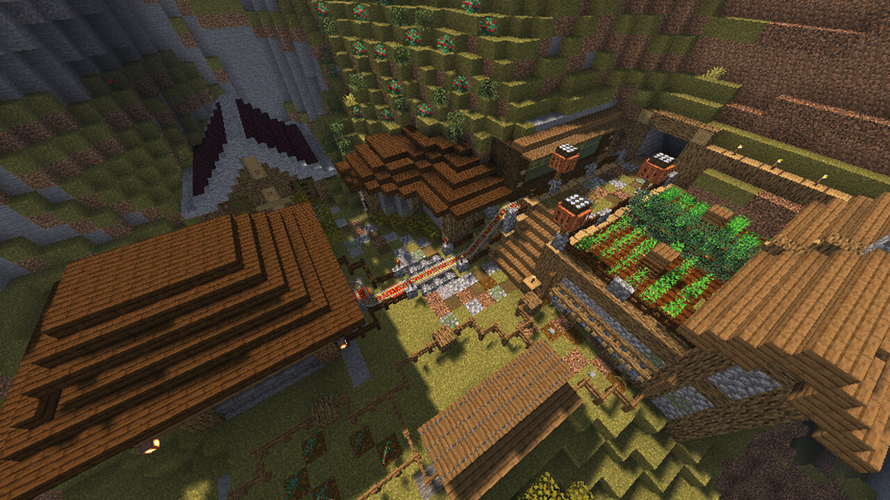 Redstone Mountain Village Minecraft Map