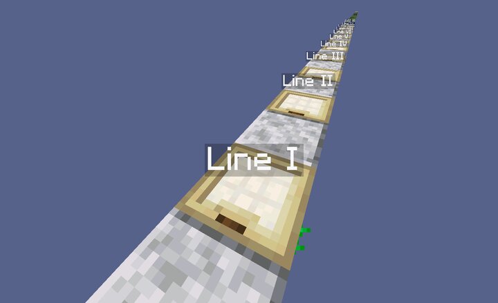 Linear Minecraft Map