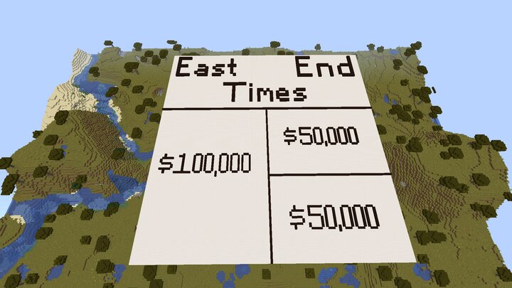 East End Times Newspaper Minecraft Map