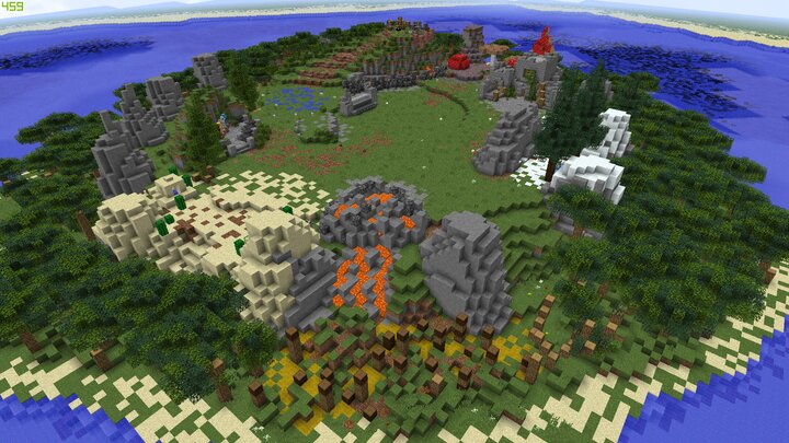Mapa de texturas 1.8 - Showcase ResourcePack Map Minecraft Map