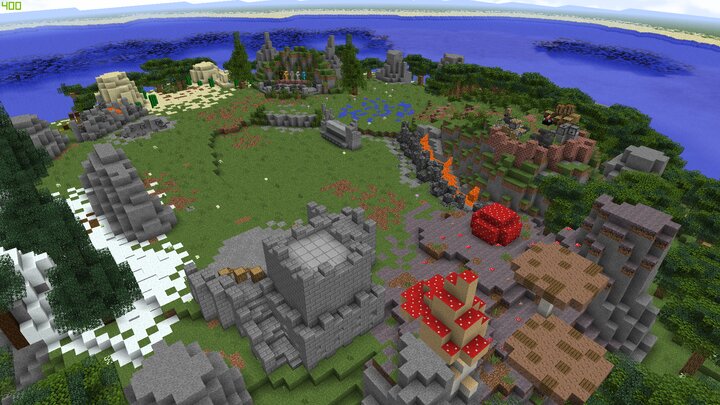 Mapa de texturas 1.8 - Showcase ResourcePack Map Minecraft Map