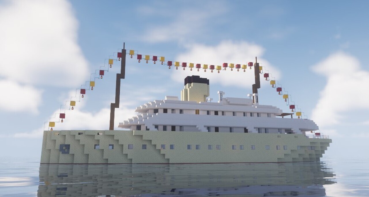 M/Y Jewel - a custom steam yacht Minecraft Map