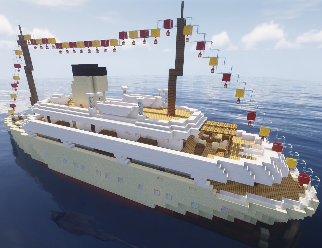 M/Y Jewel - a custom steam yacht Minecraft Map