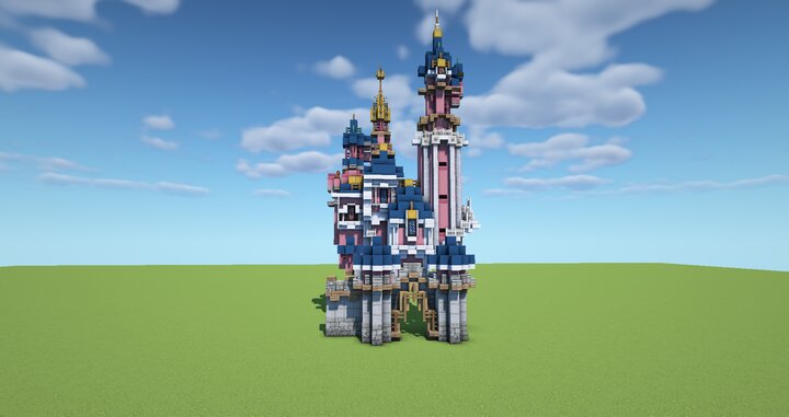 Disneyland paris castle Minecraft build Minecraft Map