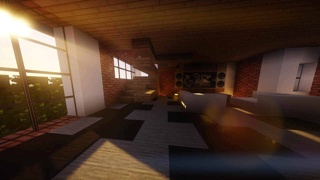 Modern Brick Minecraft House Minecraft Map