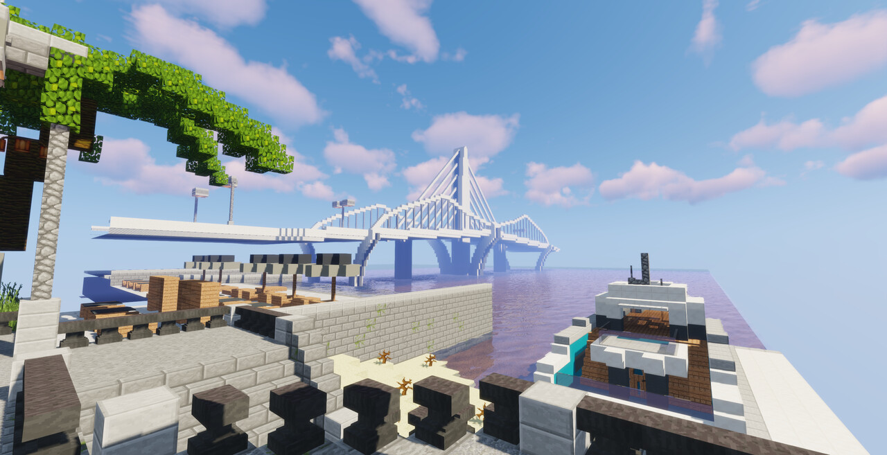 Modern Bridge Design Minecraft Map