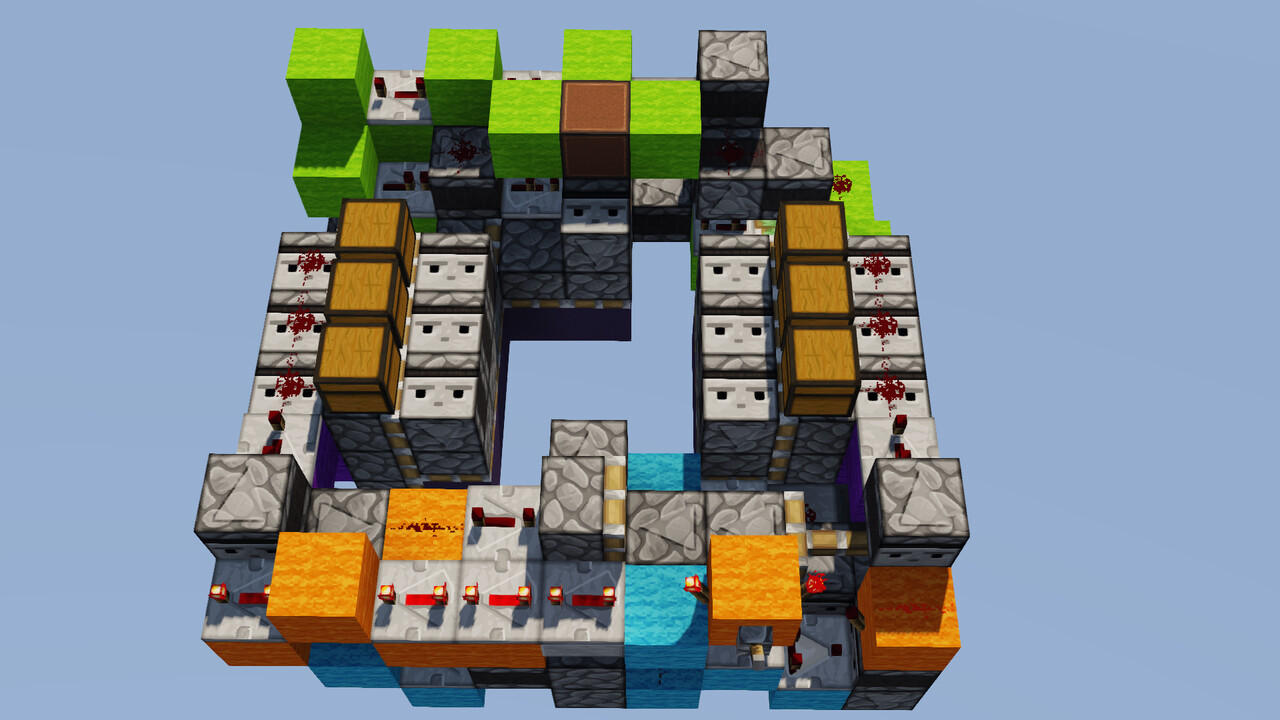 3x3 Ceiling Flush Trapdoor - Slimeless | Minecraft Redstone Trapdoor ...