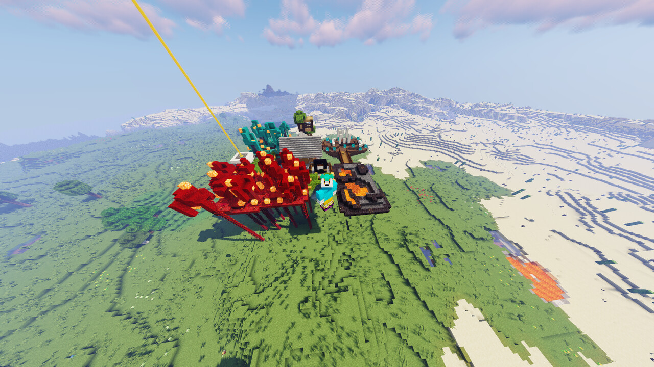 Floating Nether Islands Minecraft Map