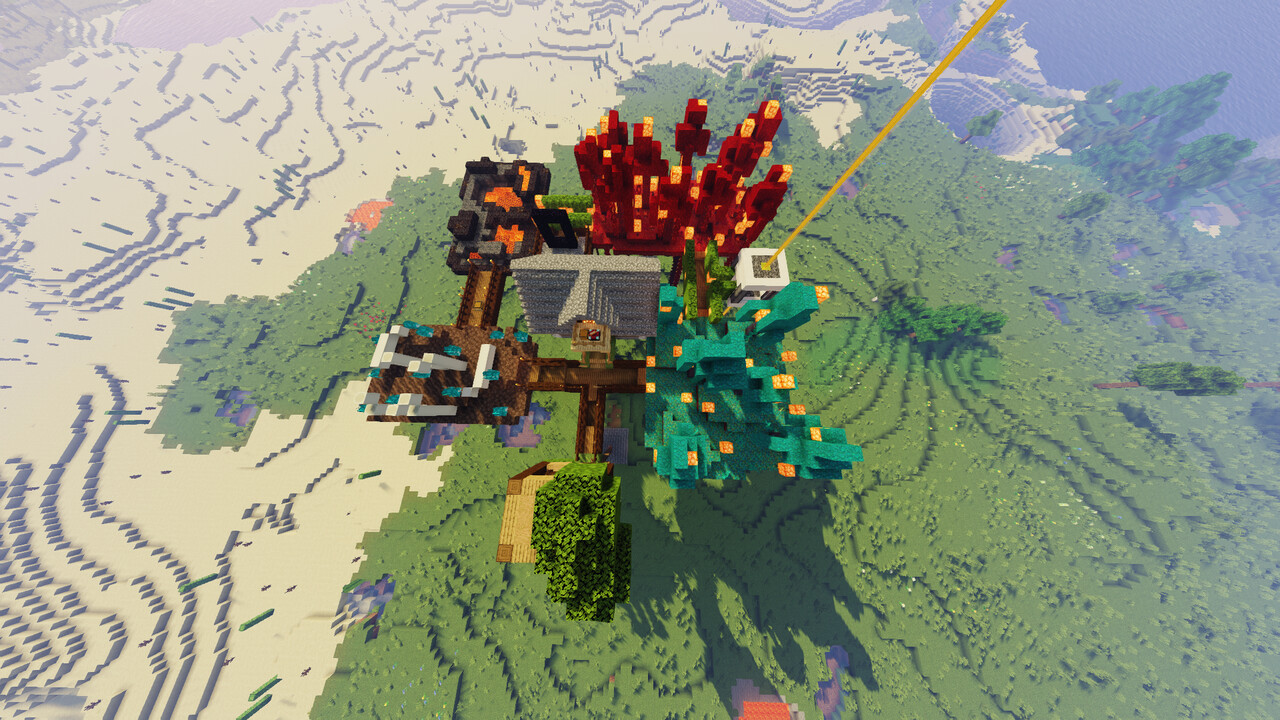 Floating Nether Islands Minecraft Map