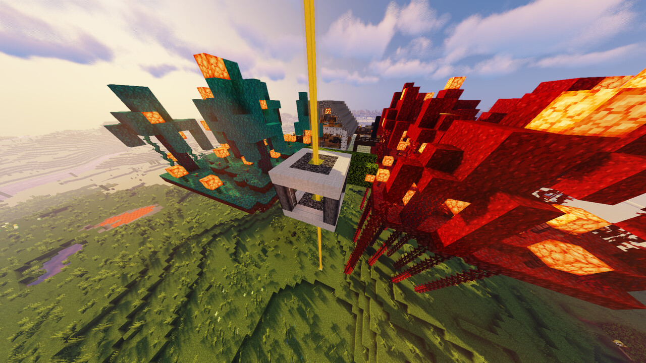 Floating Nether Islands Minecraft Map