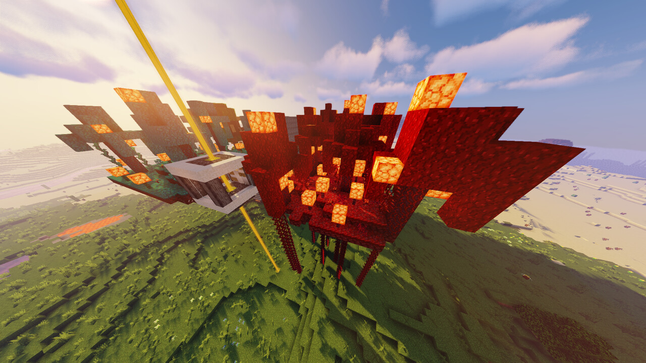 Floating Nether Islands Minecraft Map