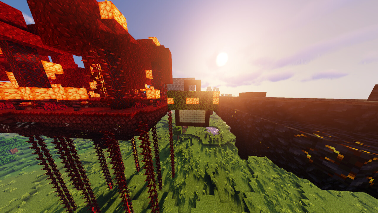 Floating Nether Islands Minecraft Map