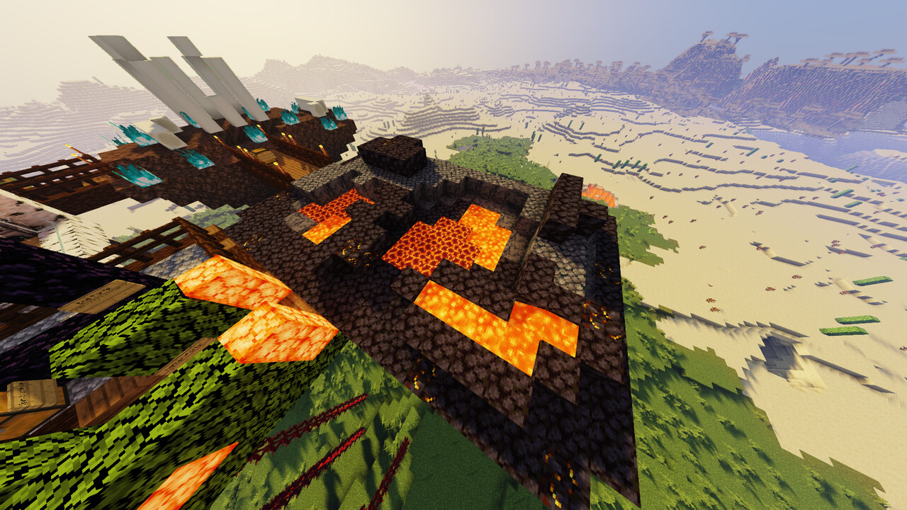 Floating Nether Islands Minecraft Map