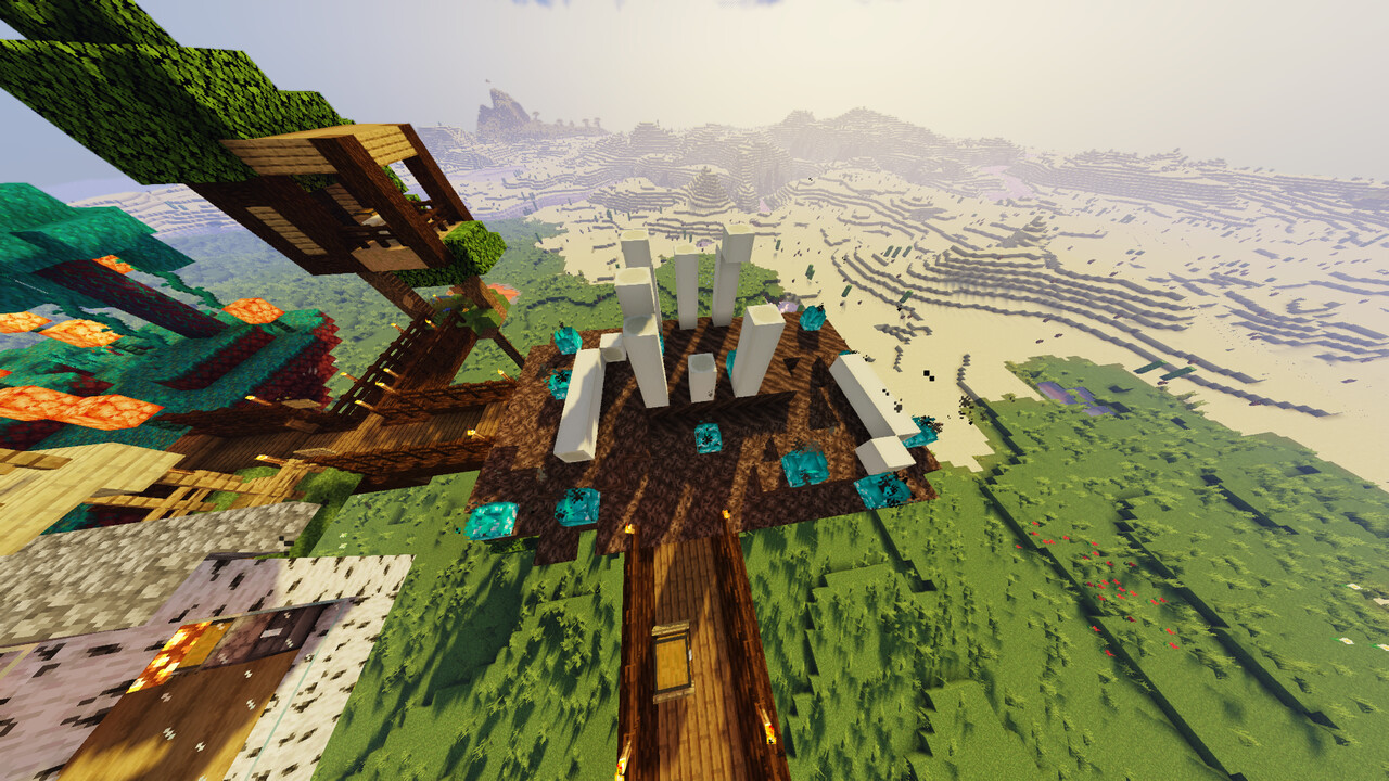 Floating Nether Islands Minecraft Map