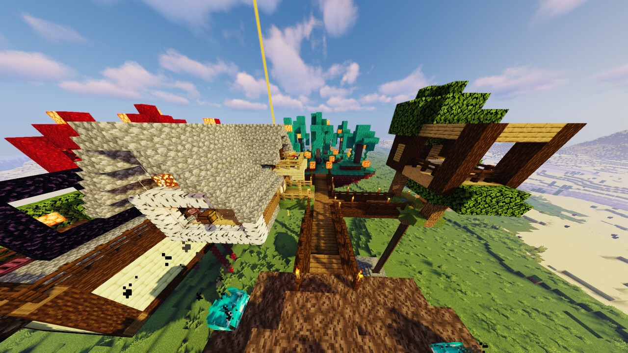 Floating Nether Islands Minecraft Map