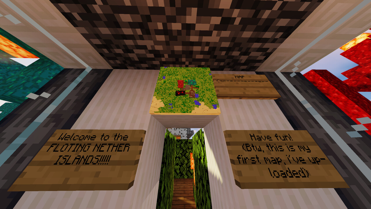 Floating Nether Islands Minecraft Map