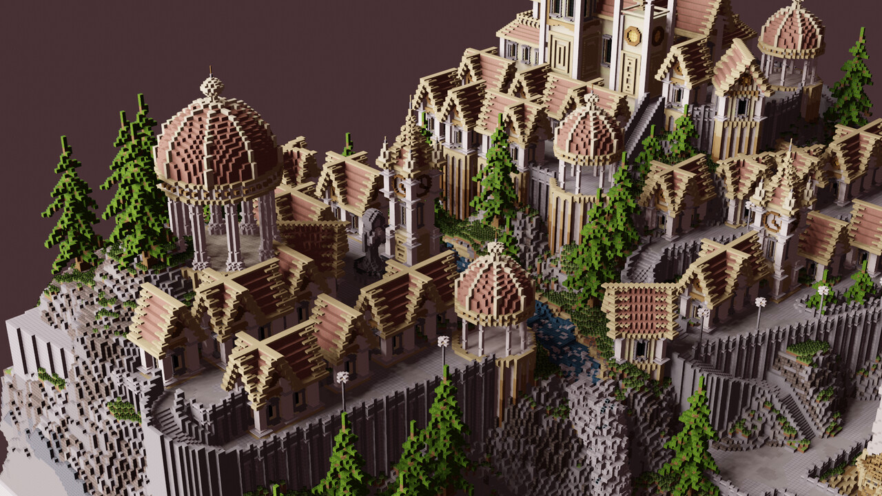 Asteilia Kingdom RPG Spawn | Aderlyon Build Team Minecraft Map
