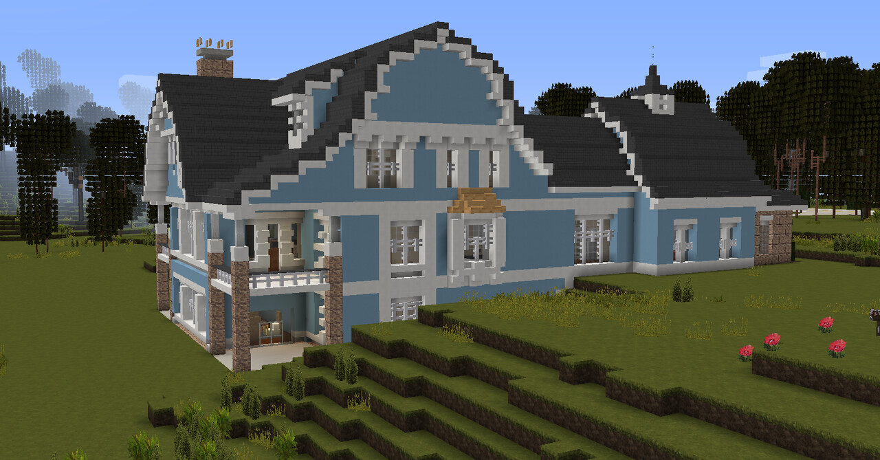 Dutch Colonial home #1 [With full interior and download] Minecraft Map