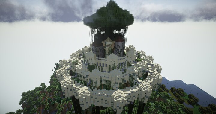 Laputa Castle in the sky Minecraft Map