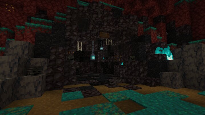 Nether Cave Entrance Tutorial!! Minecraft Map
