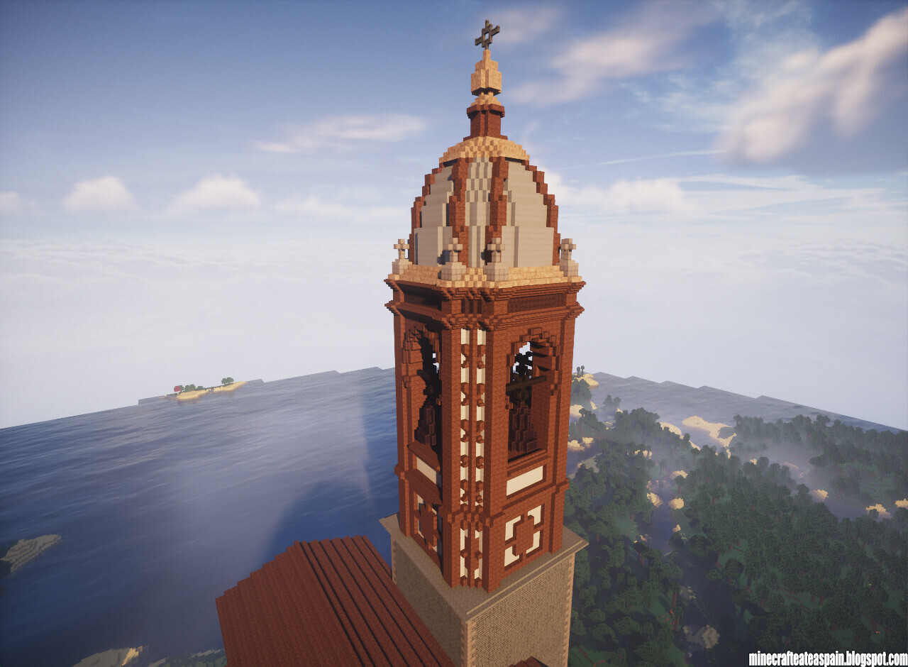 Minecraft replica of the Church of San Juan Bautista, Villarroya, La ...