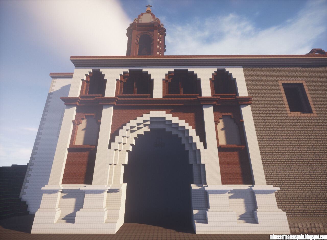Minecraft replica of the Church of San Juan Bautista, Villarroya, La ...