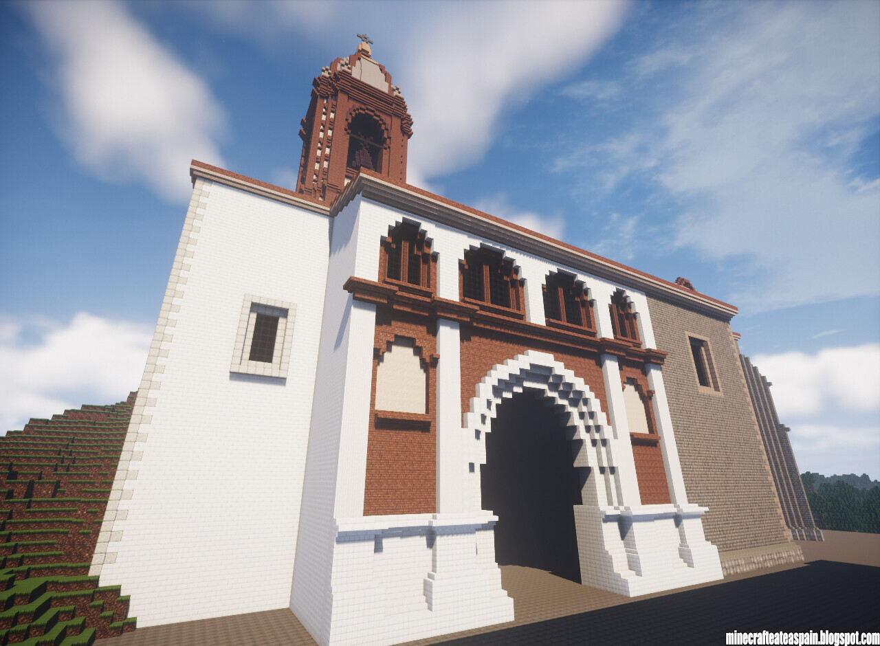 Minecraft replica of the Church of San Juan Bautista, Villarroya, La ...