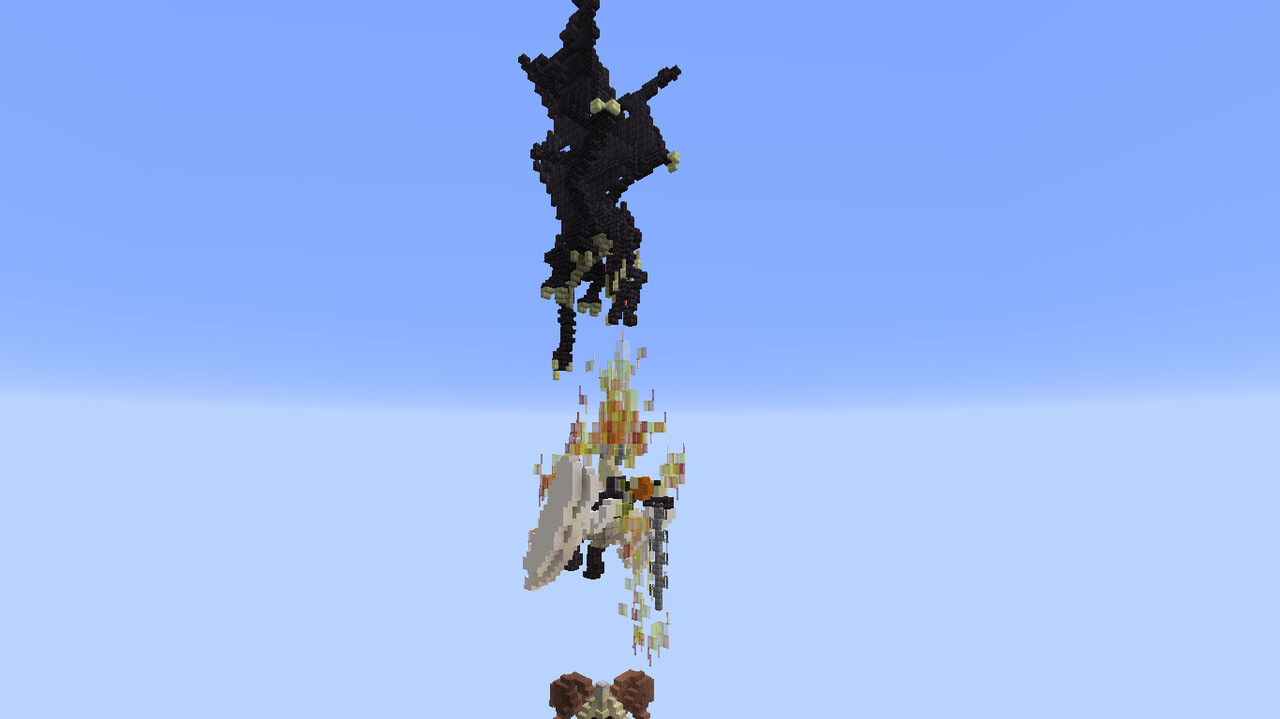 One Chunk of the Battlefield Minecraft Map