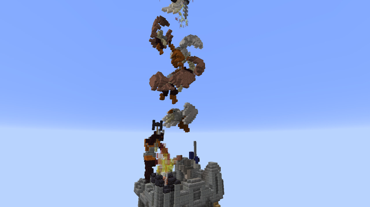 One Chunk of the Battlefield Minecraft Map