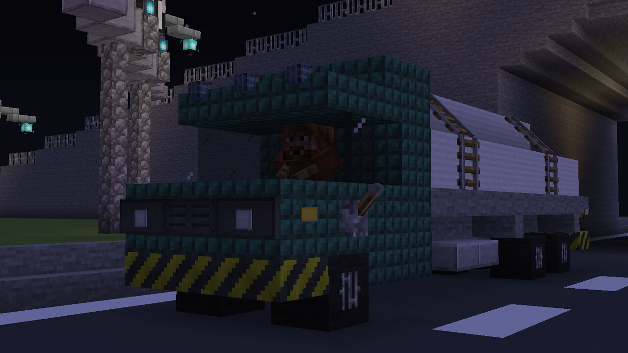 Flatbed Truck with Cargo Minecraft Map