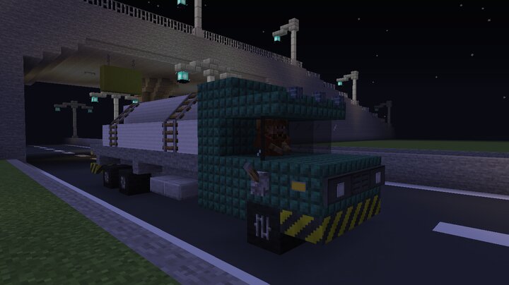 Flatbed Truck with Cargo Minecraft Map