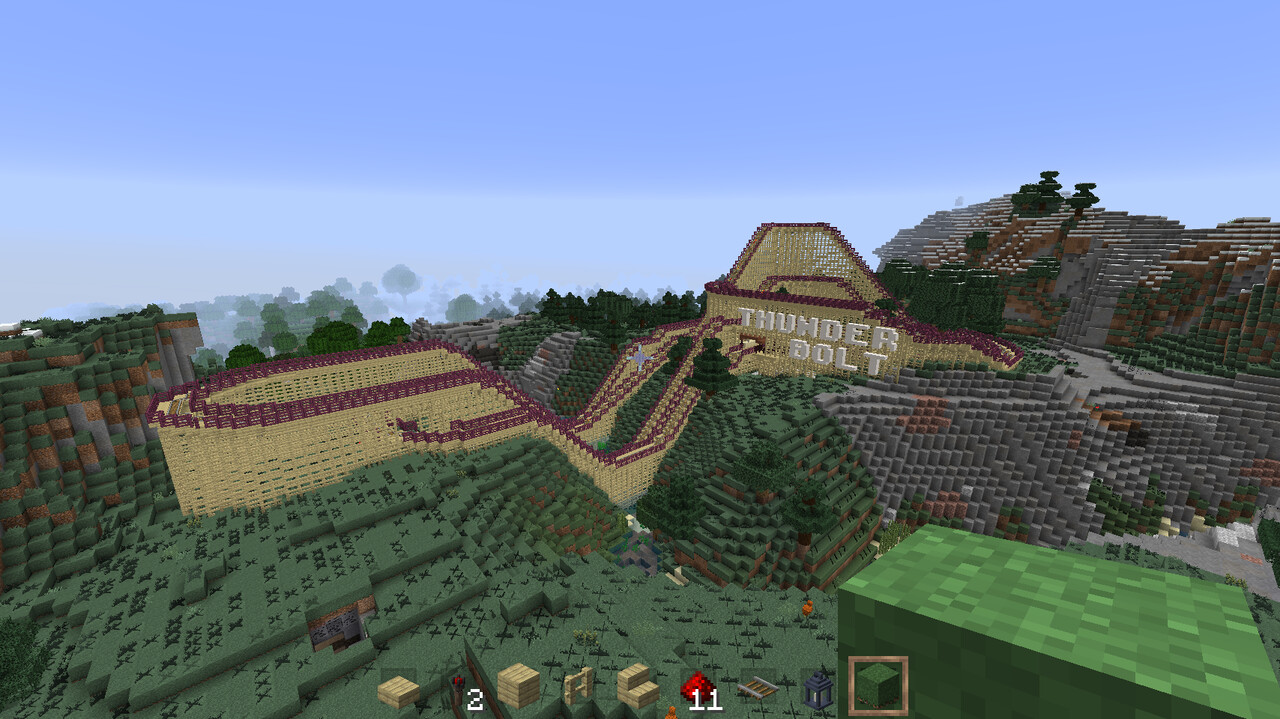 The Thunderbolt Roller Coaster Minecraft Map