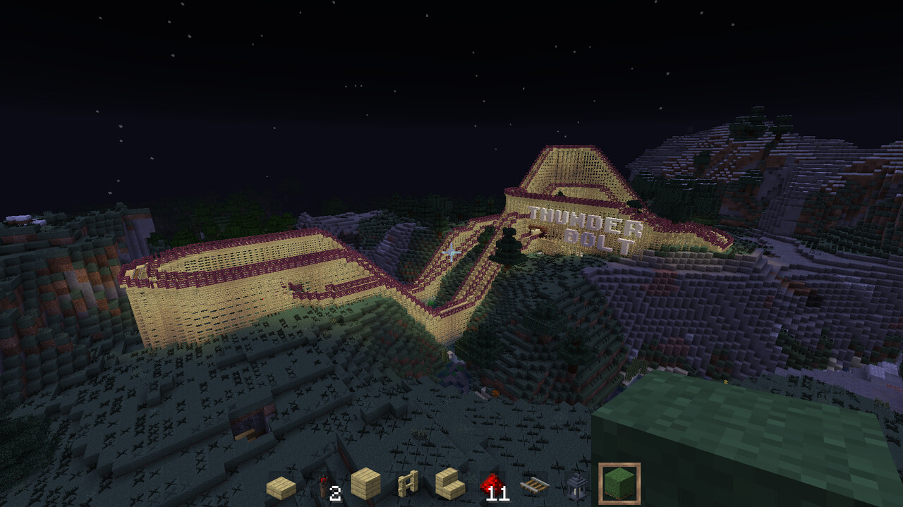 The Thunderbolt Roller Coaster Minecraft Map