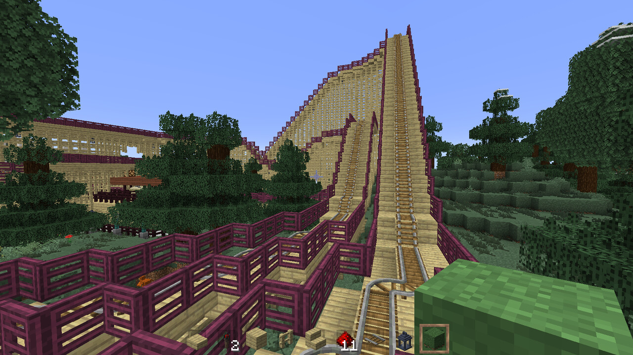 The Thunderbolt Roller Coaster Minecraft Map