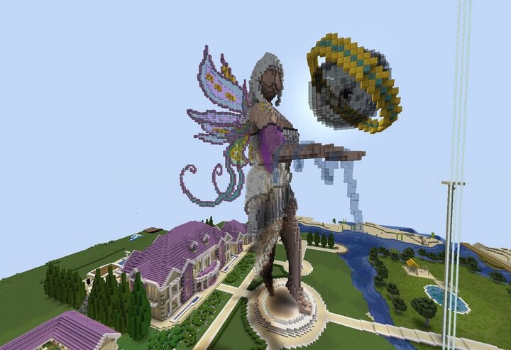 Enchanted Fairy Statue Minecraft Map