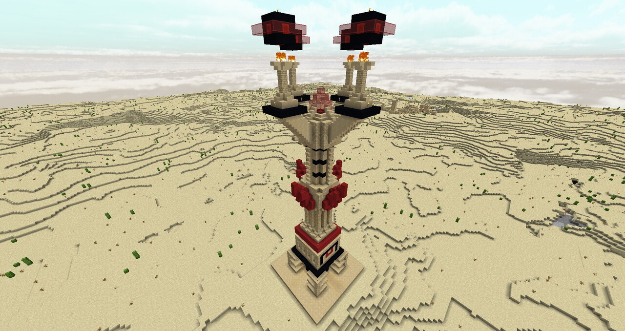 The Burning Desert - Large pylon Minecraft Map