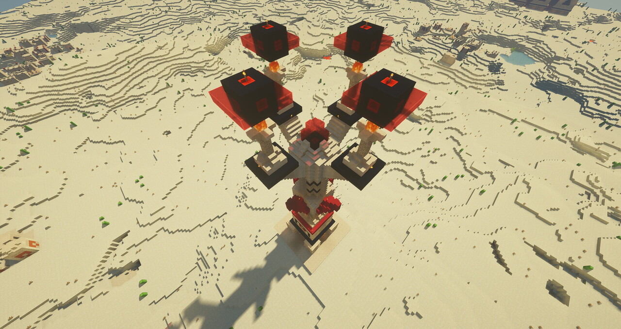 The Burning Desert - Large pylon Minecraft Map