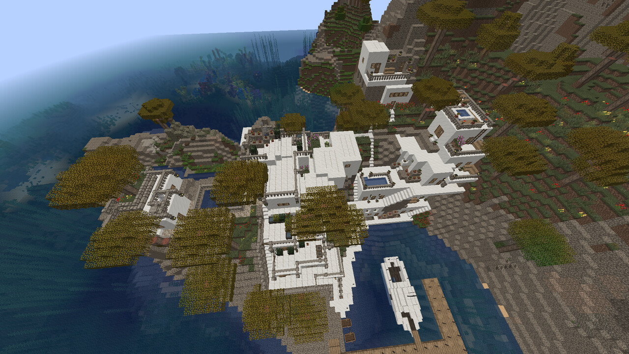 Delpheleia - Modern Greek Coastal Village - Version 1.14.4 Minecraft Map