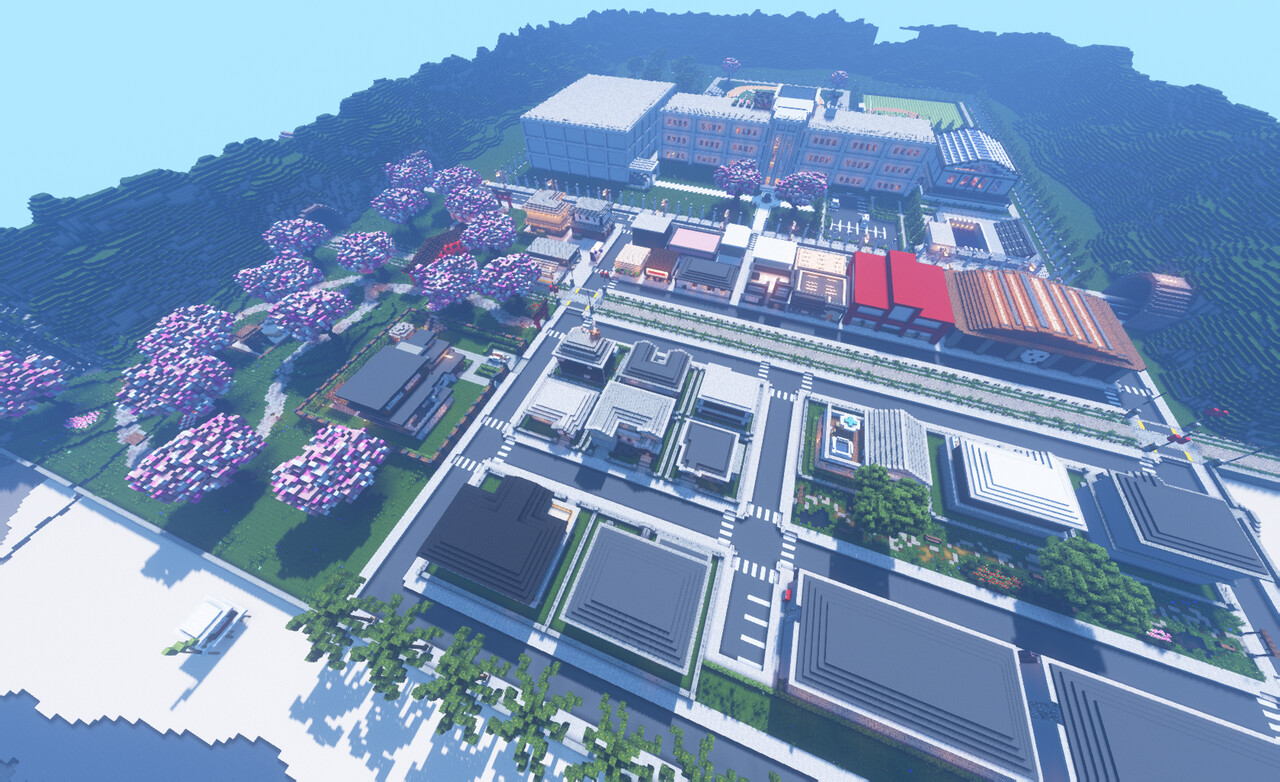SUKAJARA | Japanese-Inspired Town Minecraft Map