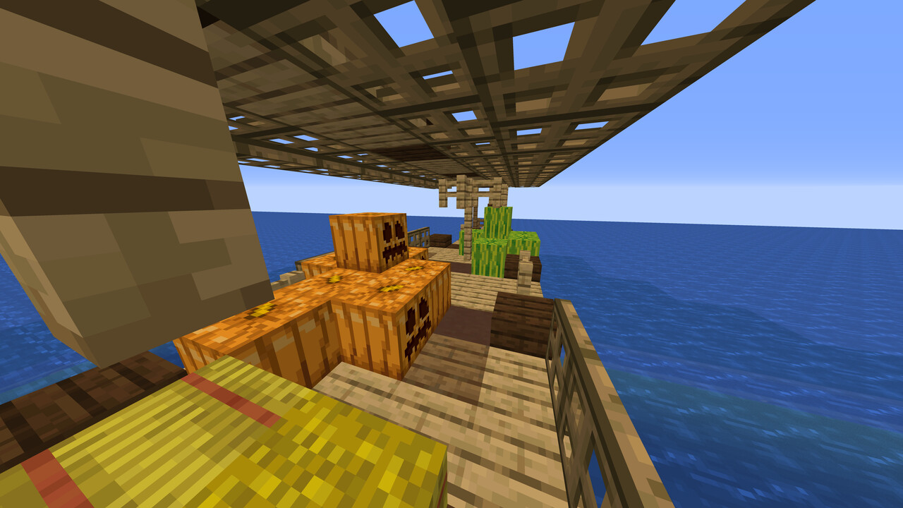 small Asian trade ship Minecraft Map