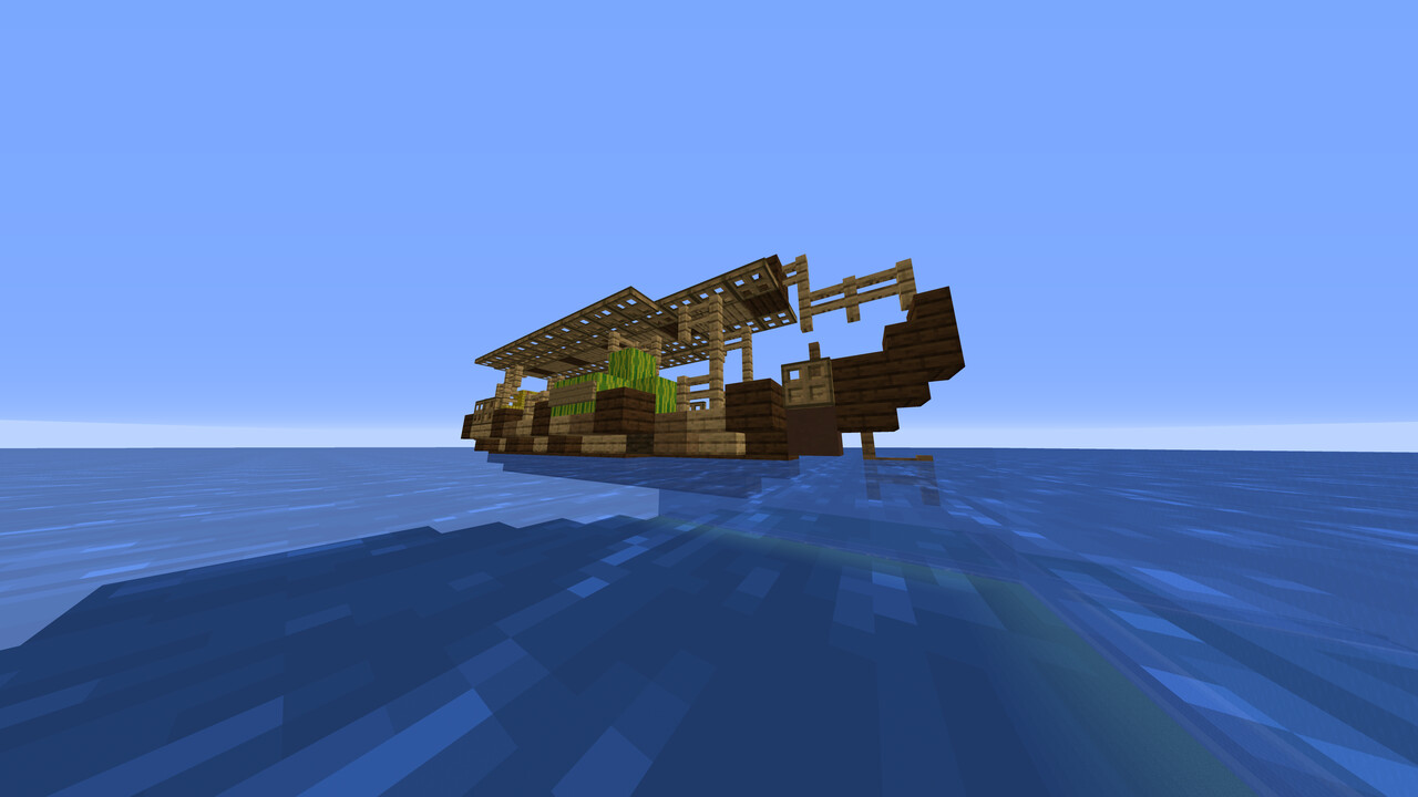 small Asian trade ship Minecraft Map