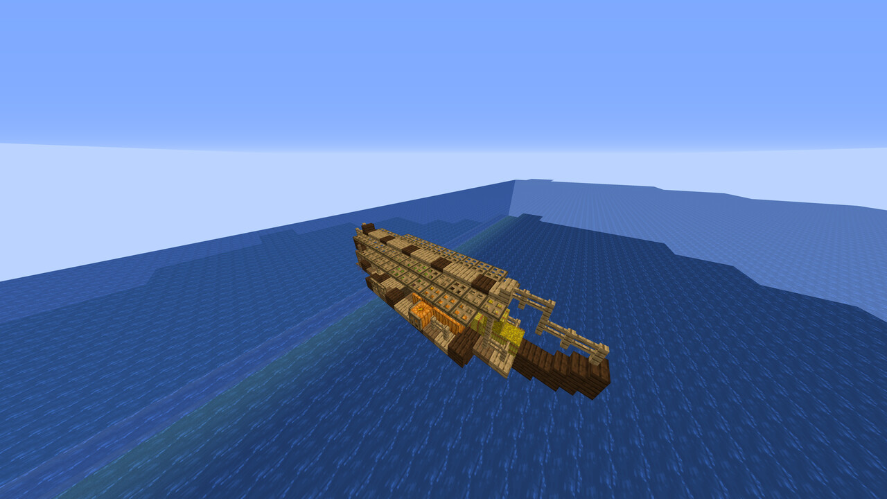 small Asian trade ship Minecraft Map