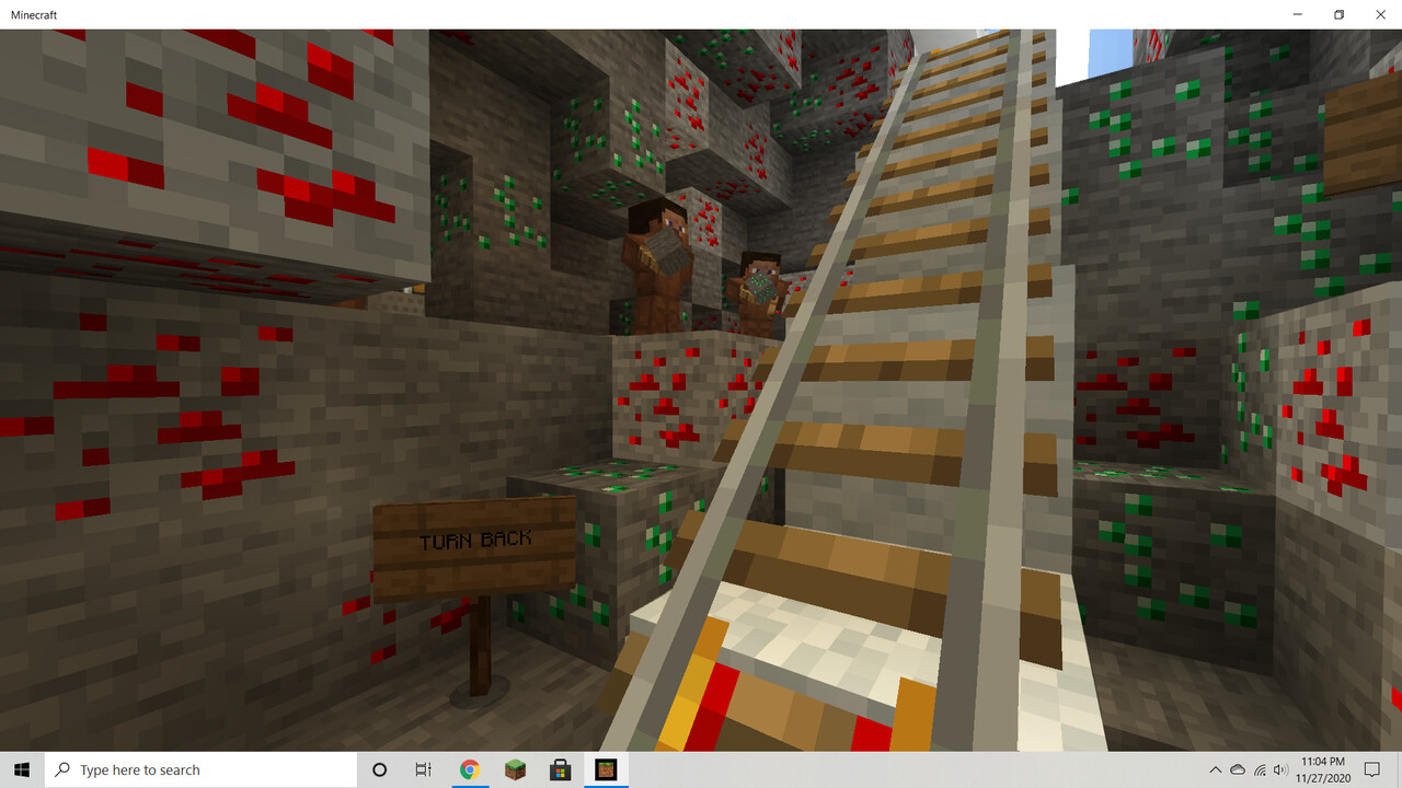 Escape from Mount Ginger: A Christmas Rollercoaster! Minecraft Map