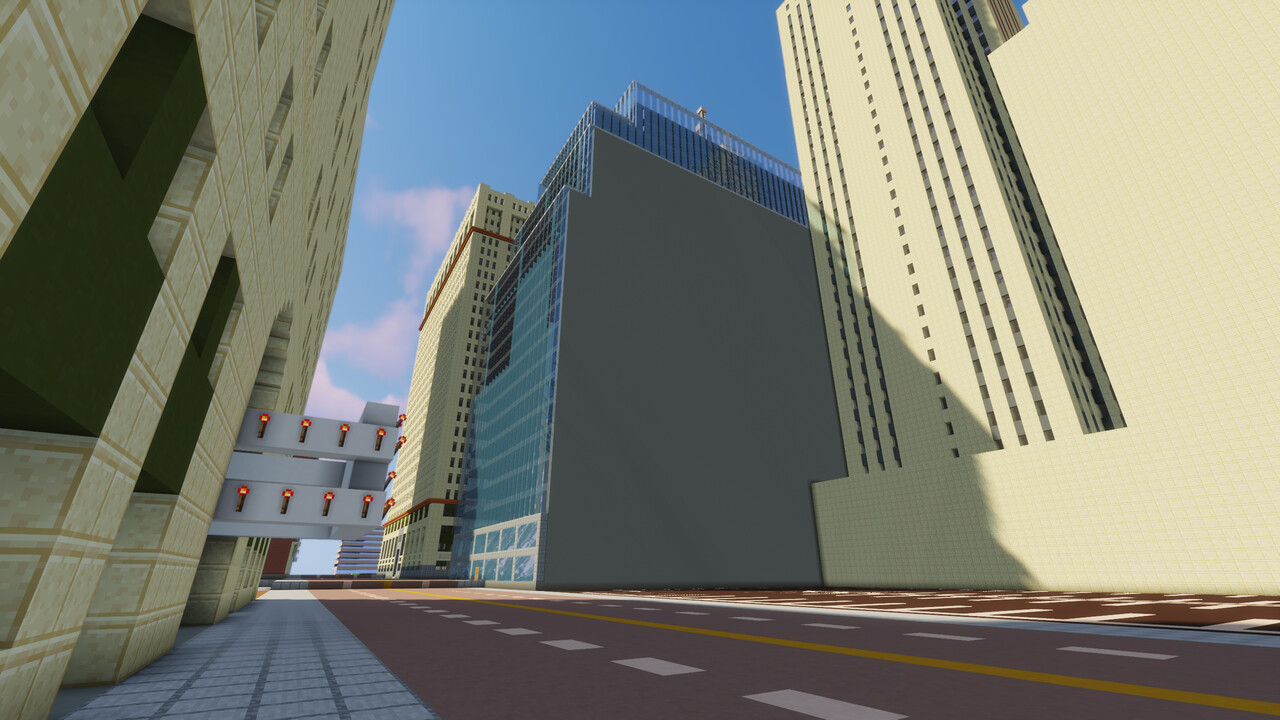 Mid-Century Skyscraper: Oakwood City (Facade) Minecraft Map