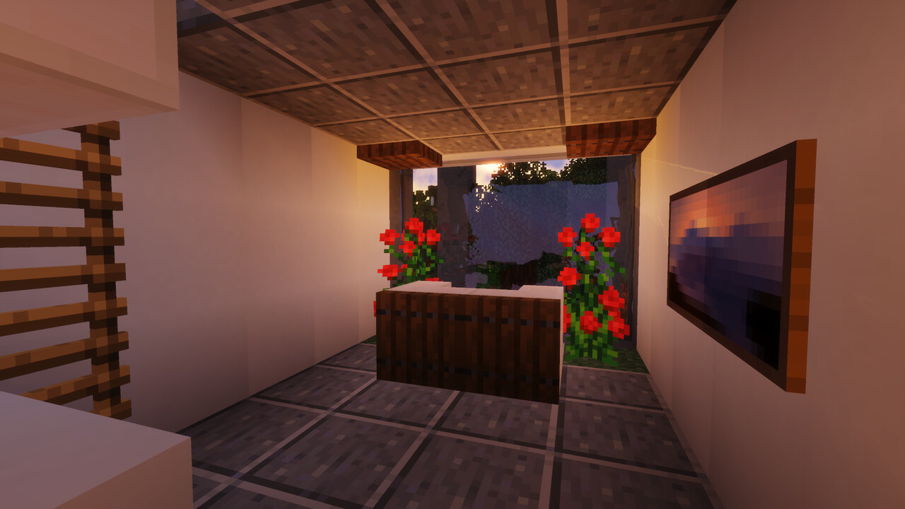 Hillside Modern Villa Minecraft Map