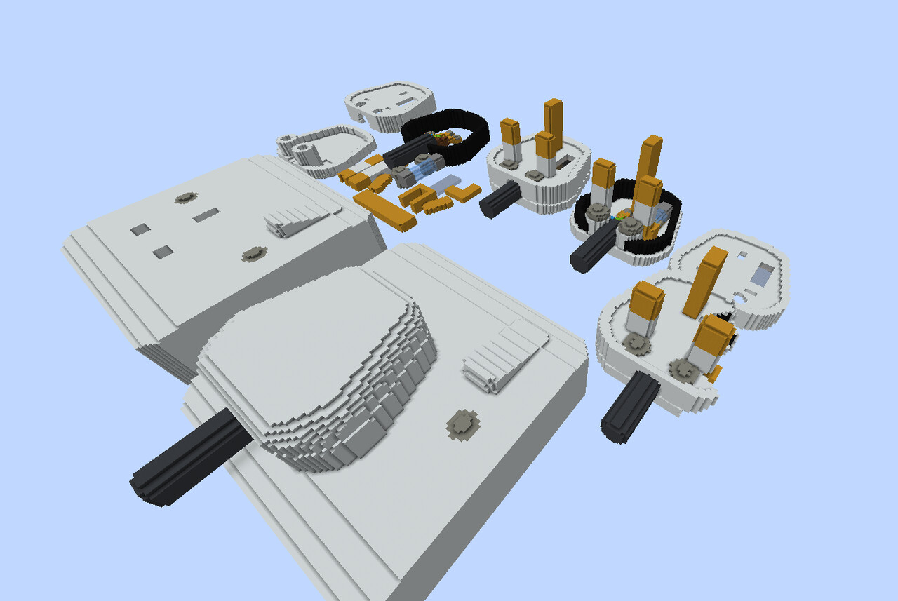 British Electronic plug and socket [Type G] Minecraft Map
