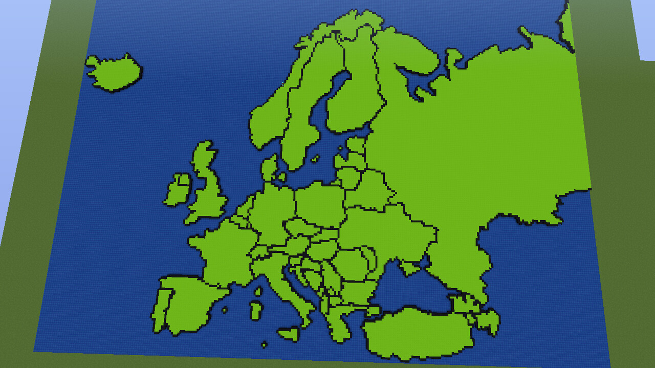 Wool Europe Minecraft Map
