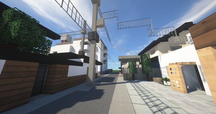 Minimalist small street of Japan #1, Matsue, Shimane prefecture ...