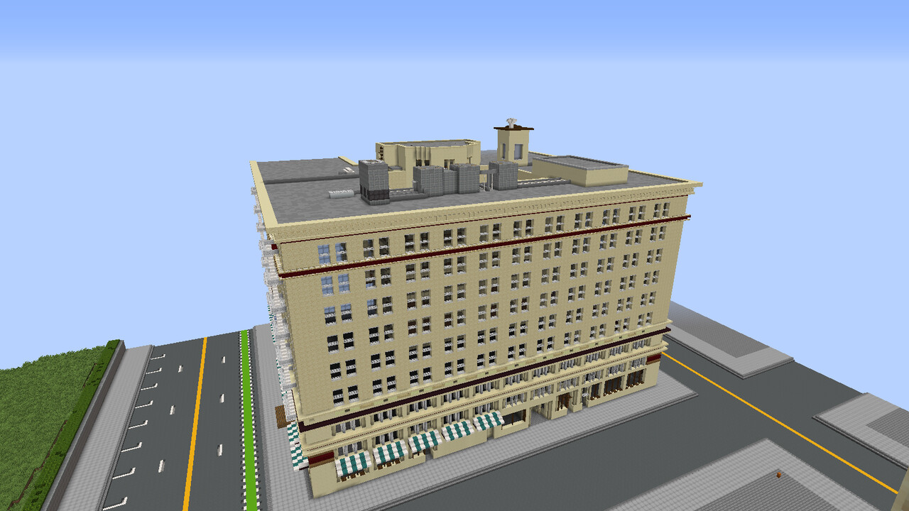 Portland, Oregon, Reference in 1.5:1 scale. In Voxton city! Minecraft Map